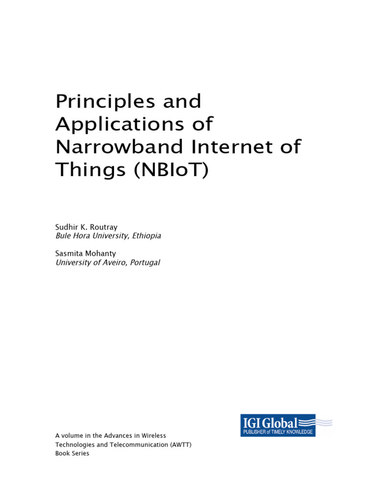 Principles and Applications of Narrowband Internet of Things (NBIoT) (Sudhir K. Routray, Sasmita ...