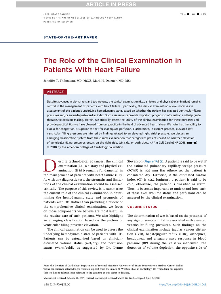 J JCHF 2018 04 005 | PDF | Heart Failure | Diastole