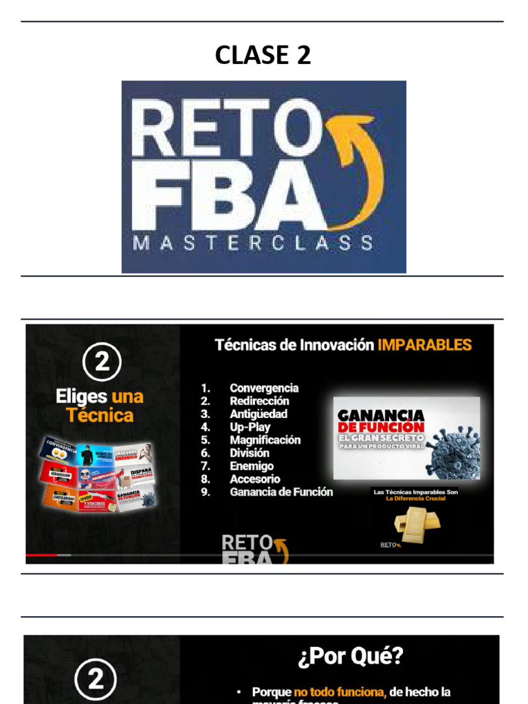 Reto FBA Master Class 2 | PDF | Economias