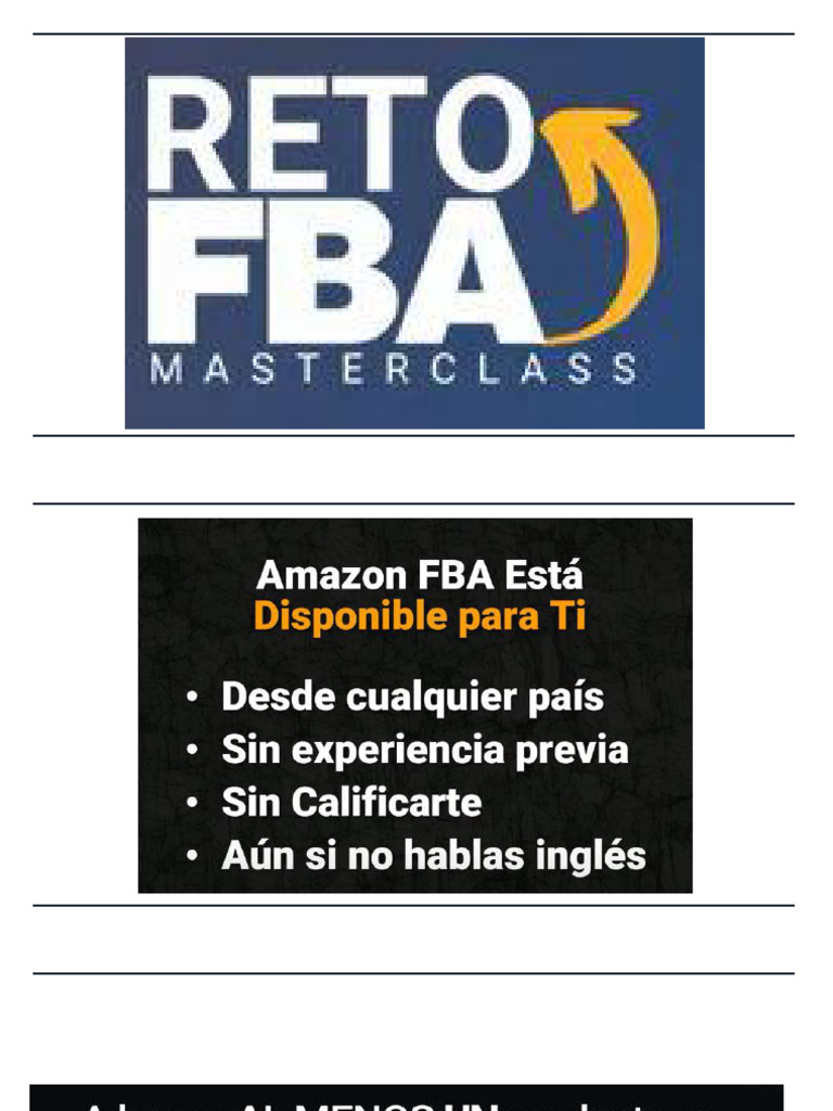 Guía para Vender en Amazon FBA | PDF | Career & Growth