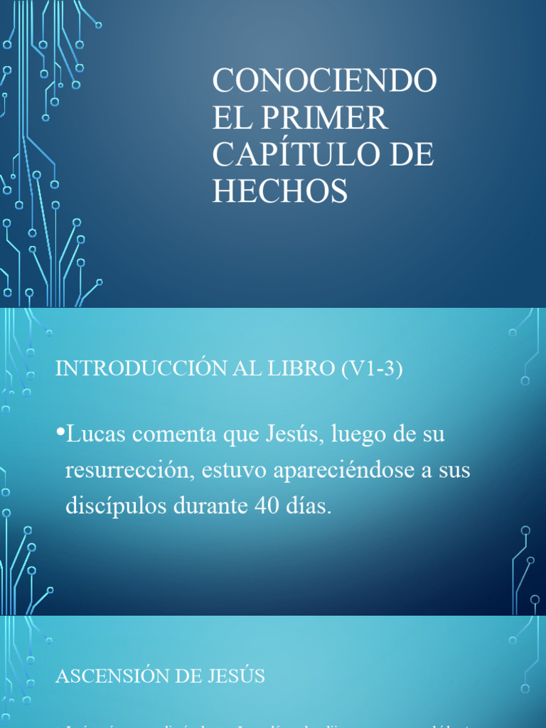 Conociendo El Primer Capítulo de Hechos | PDF