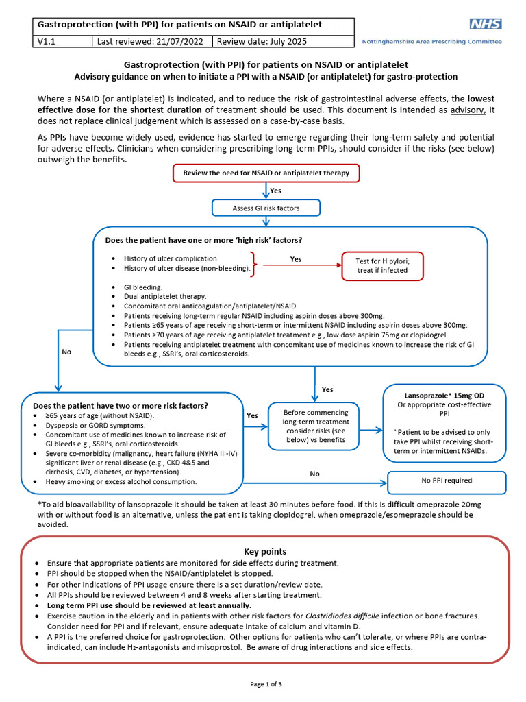 Gasto protection with PPI | PDF | Nonsteroidal Anti Inflammatory Drug ...