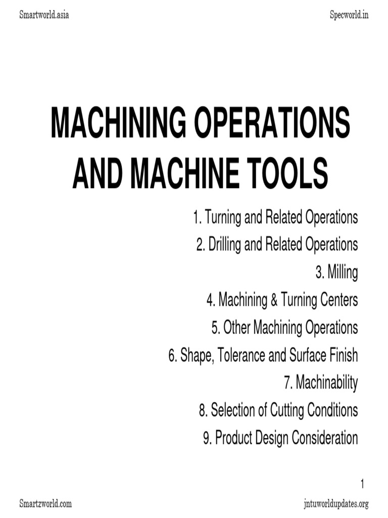 Machine Tools | PDF | Machining | Drill