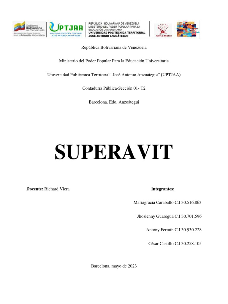 Definición y Clasificación del Superávit | PDF | Balance presupuestario ...
