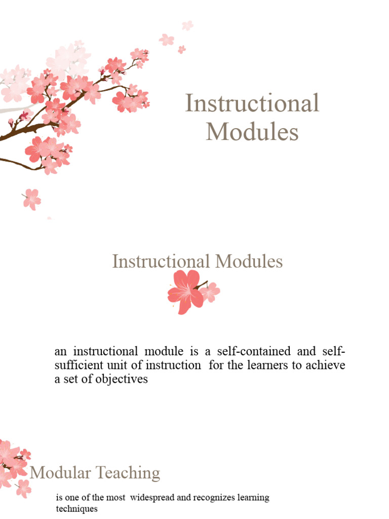 Understanding Instructional Modules | PDF | Career & Growth