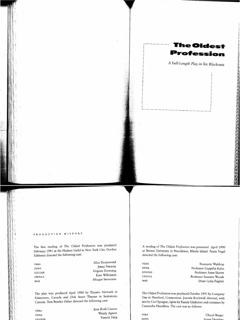 Vogel - The Oldest Profession | PDF