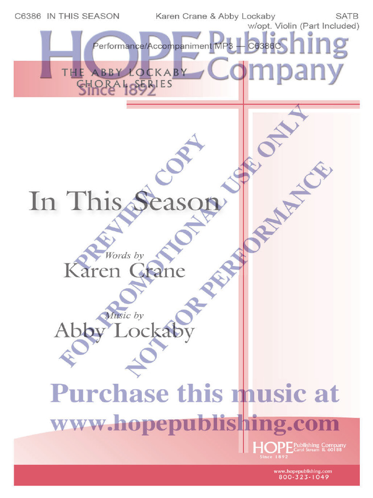 In This Season: Karen Crane Abby Lockaby | PDF