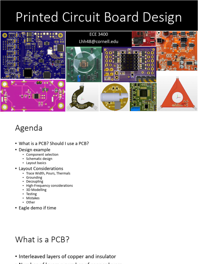 Lecture15-PCB Design | PDF | Printed Circuit Board | Electronic Engineering