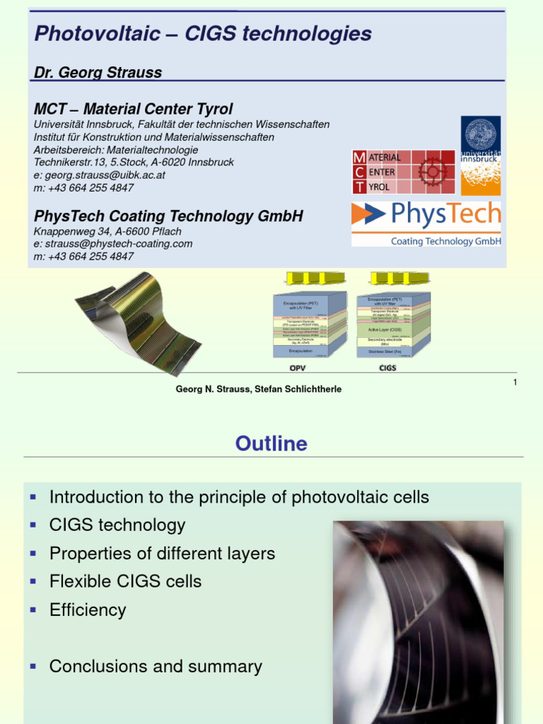 PT - 11 - CIGS Technology-1 | PDF | Thin Film Solar Cell | Photovoltaics