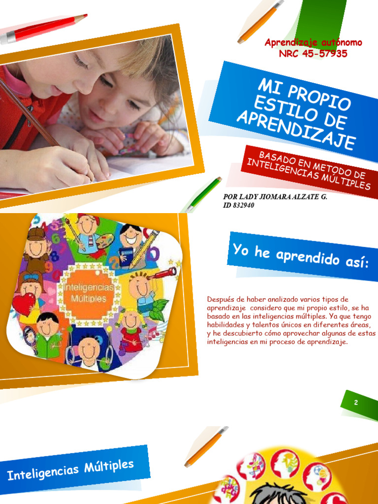 Mi Propio Estilo de Aprendizaje | PDF | Aprendizaje | Inteligencia