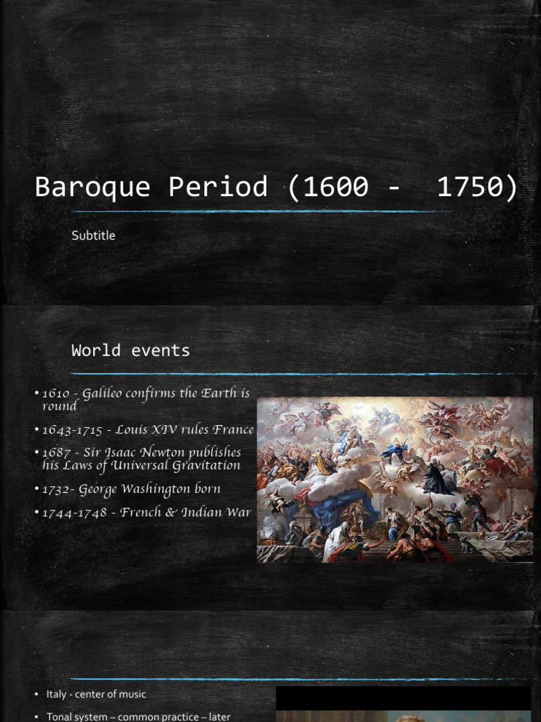 Baroque Period - Slide Class | PDF | Baroque Music | Concerto