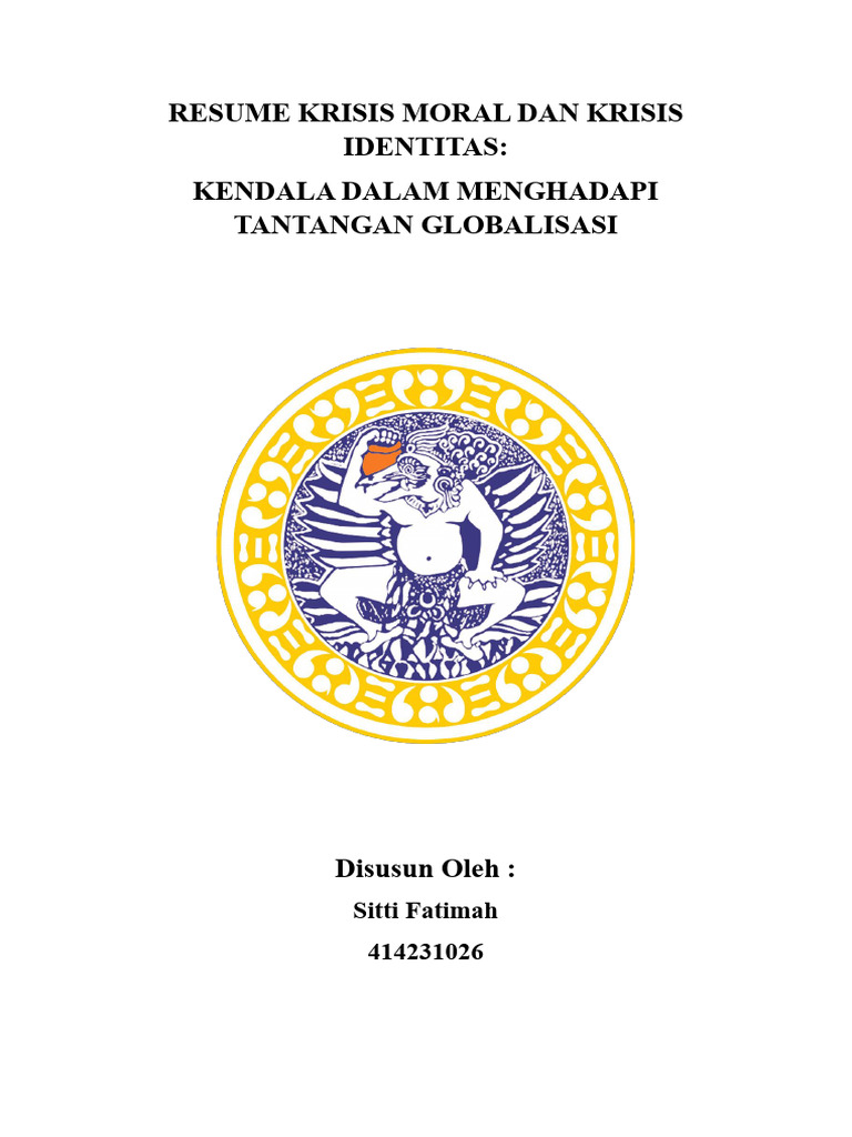 Resume Krisis Moral Dan Krisis Identitas | PDF