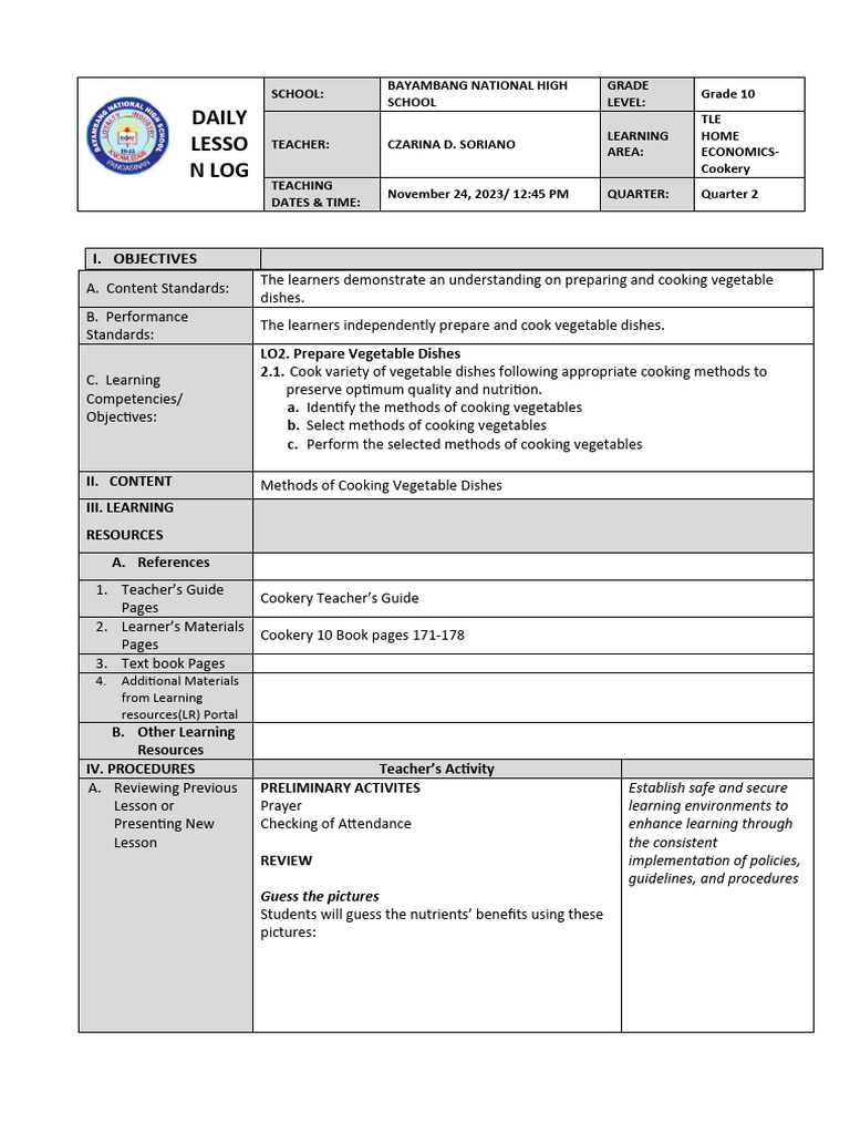 2nd-quarter-demo-COT-DLP FINAL | PDF | Learning | Teachers