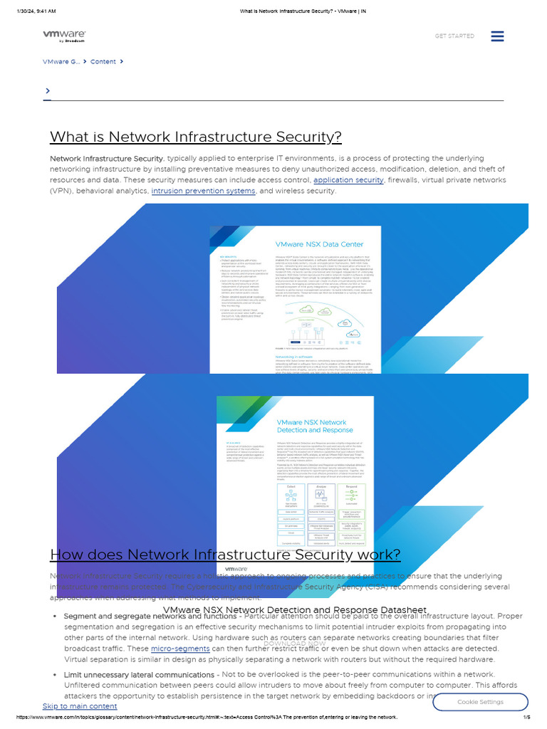 What Is Network Infrastructure Security - VMware - IN | PDF | Computer Network | Security