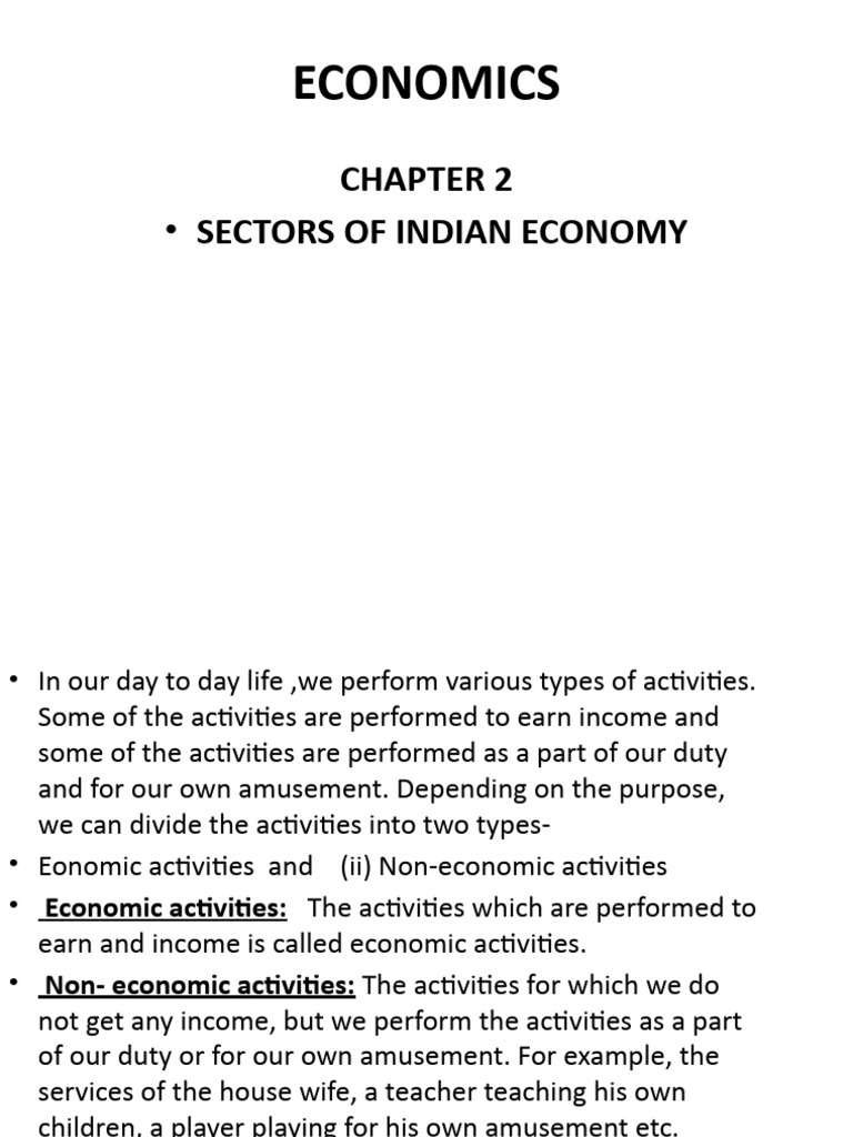 Class X Economics Chap 2 | PDF | Salary | Employment