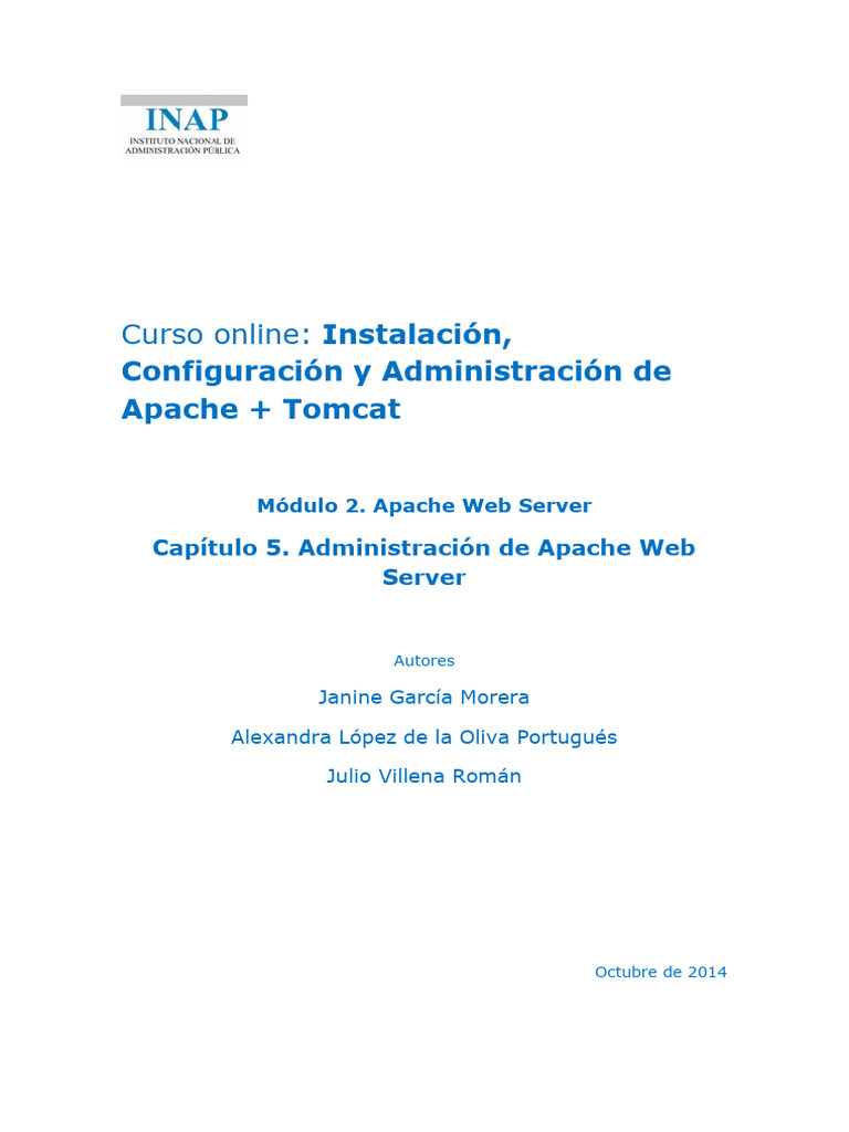 Administración de Apache Web Server | PDF | Autenticación | Servidor HTTP Apache