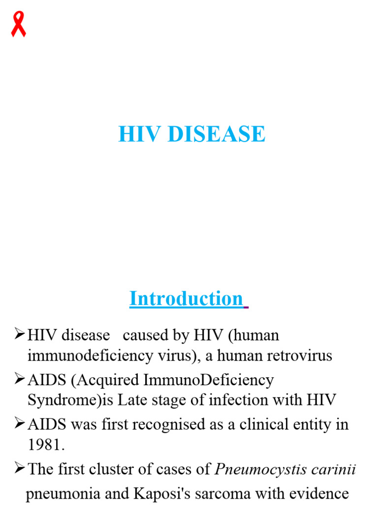 HIV DISEASE - Physiotherapy Class | Download Free PDF | Hiv/Aids ...