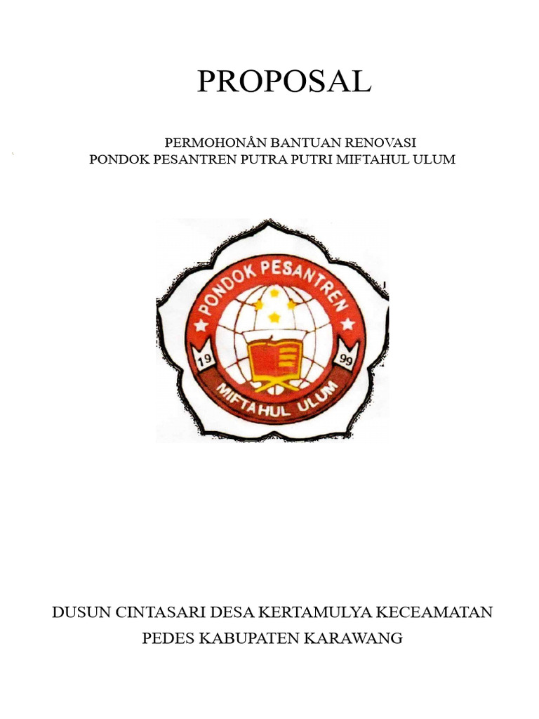 Renovasi Ponpes Miftahul Ulum Karawang | PDF