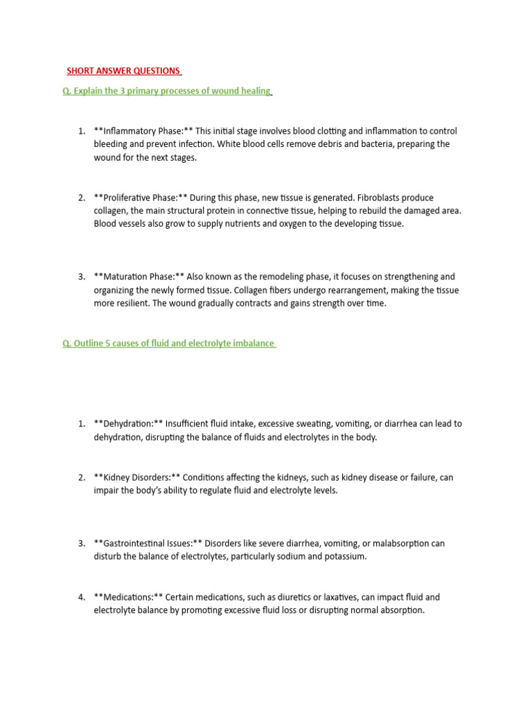 Intro To Medi Surg | PDF | Burn | Injury