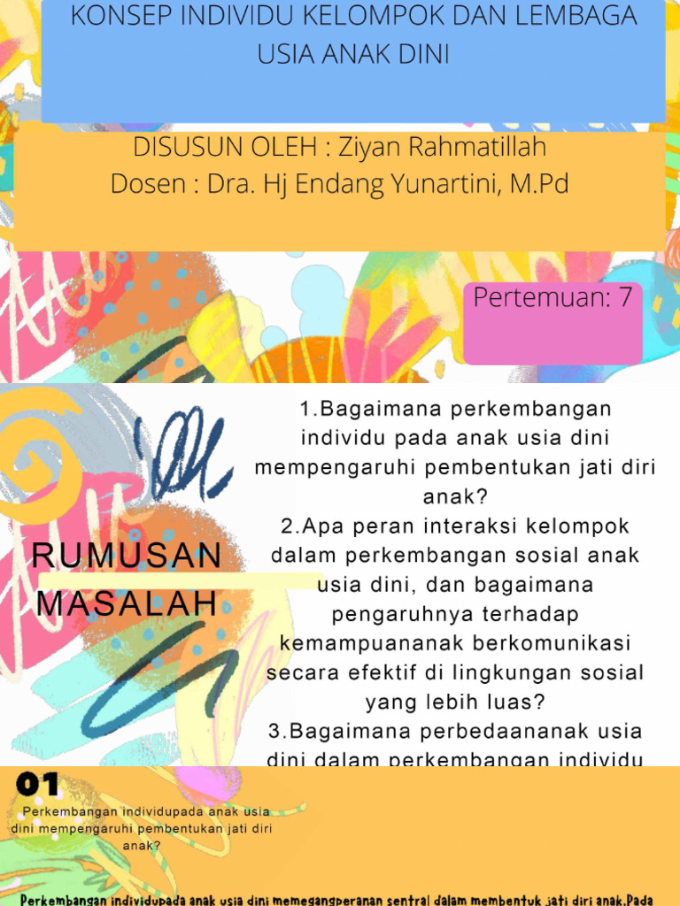 KONSEP INDIVIDU KELOMPOK DAN LEMBAGA USIA ANAK DINI (Ke-7) - Compressed ...