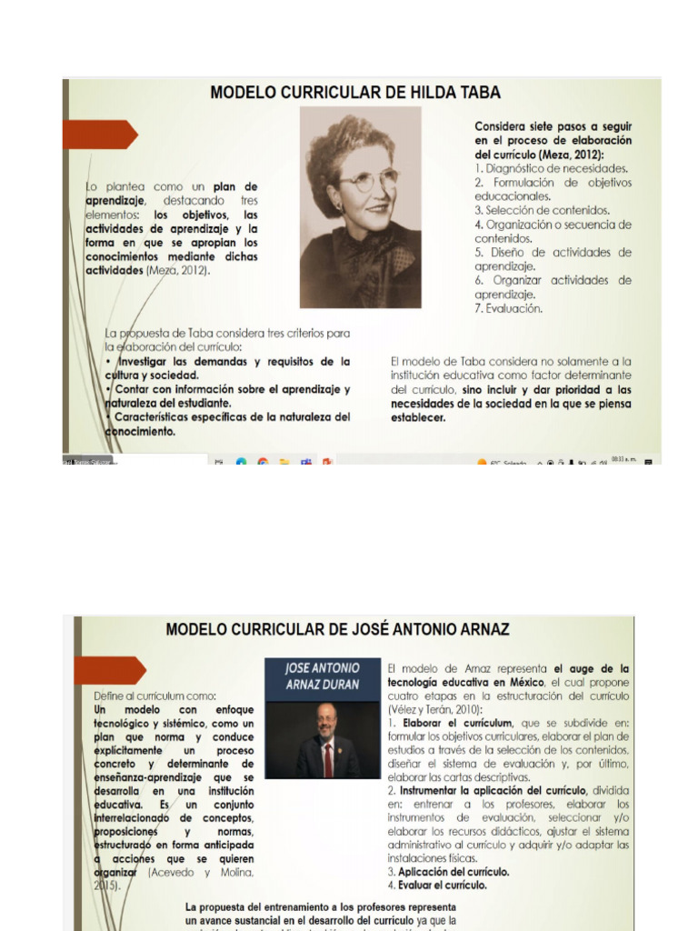Modelos Curriculares | PDF