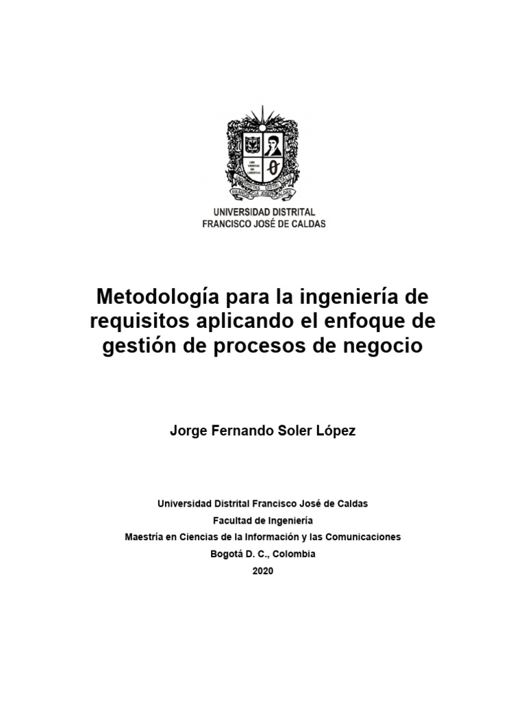 Soler Lopez Jorge Fernando 2020 | PDF | Software | Ingeniería de software