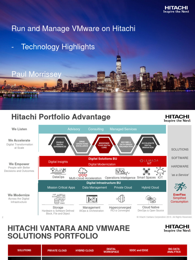 Hitachi and VMware Focus - Integration Technology Overview | PDF ...