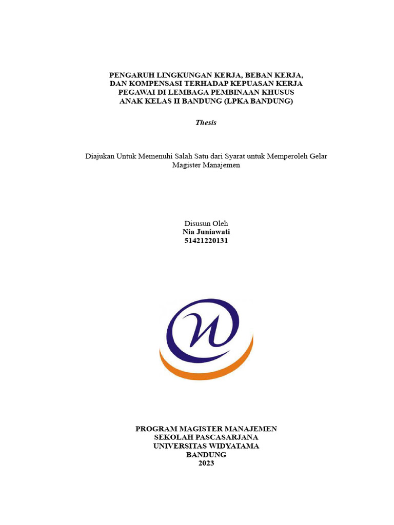 Thesis - Nia Juniawati Full BAB | PDF