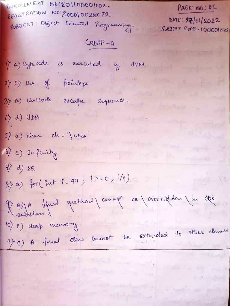 Oop Cse | PDF Oop Cse | PDF