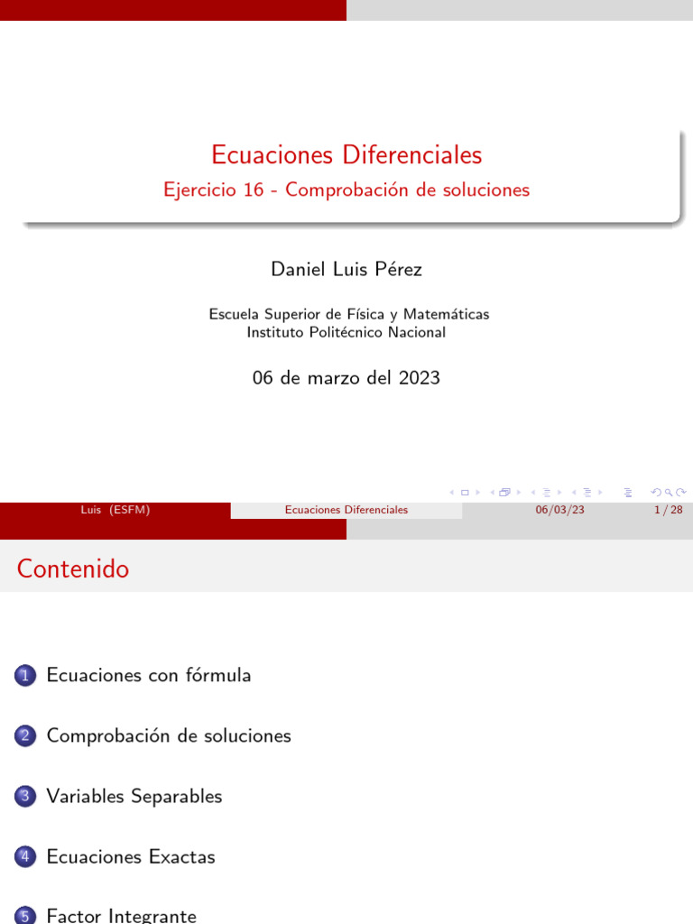 5 Ejercicios de Ecuaciones Diferenciales | PDF | Ecuaciones | Derivado