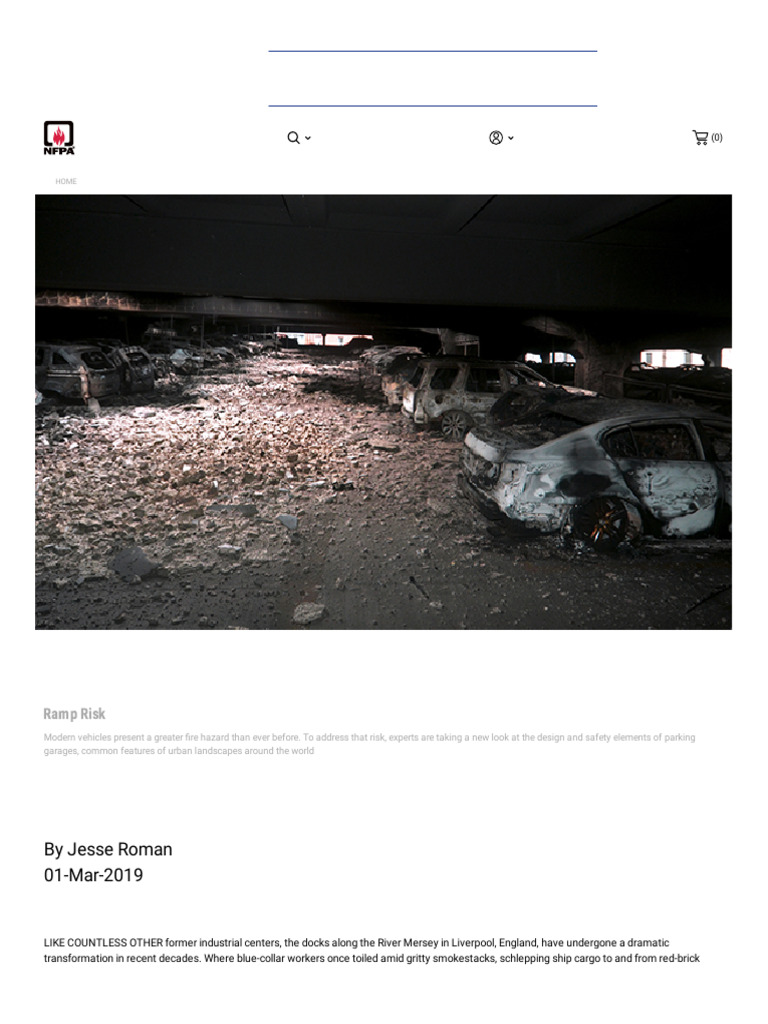 Protecting Parking Garages - NFPA | PDF | Fires | Fire Sprinkler System