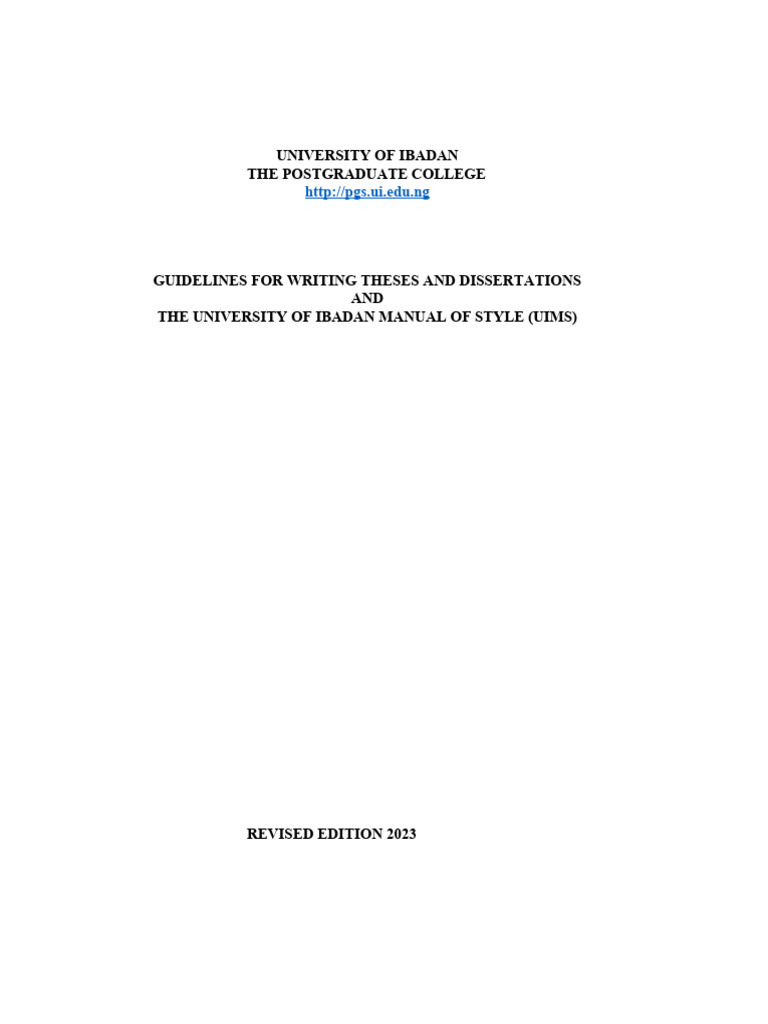 MANUALOFSTYLE | PDF | Thesis | Citation