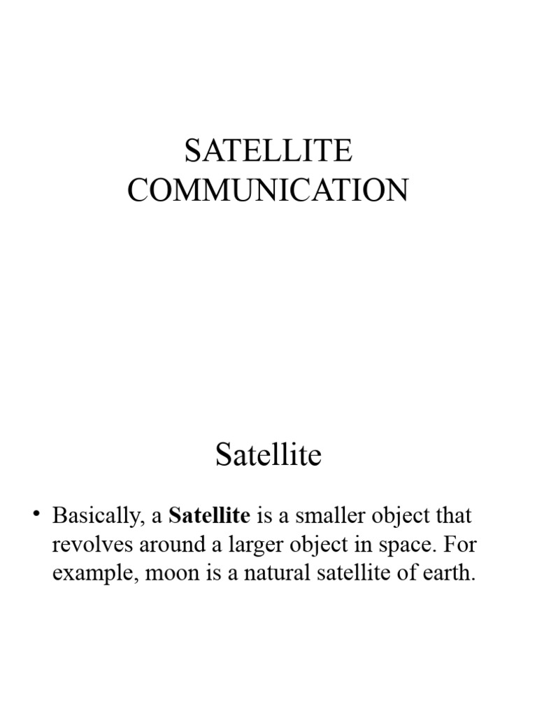 Satellite Communication | PDF | Communications Satellite | Satellite