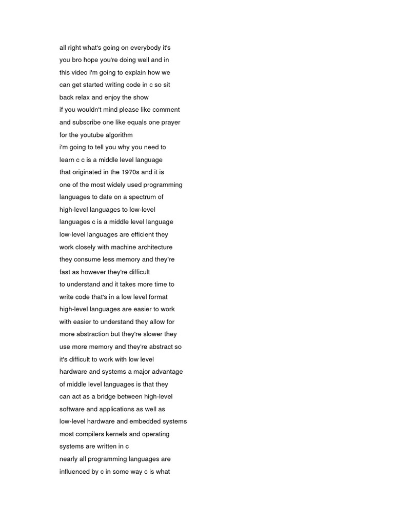 English Auto Generated C Programming Pdf Integer Computer Science Computer Programming