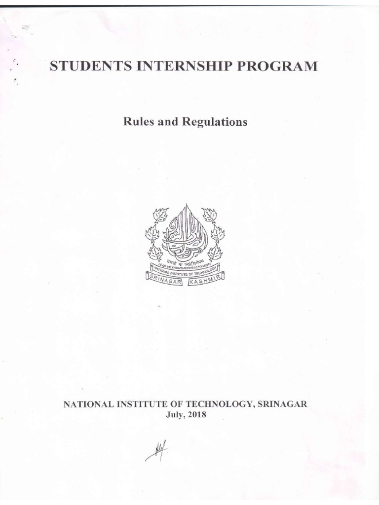 Internship Rules | PDF