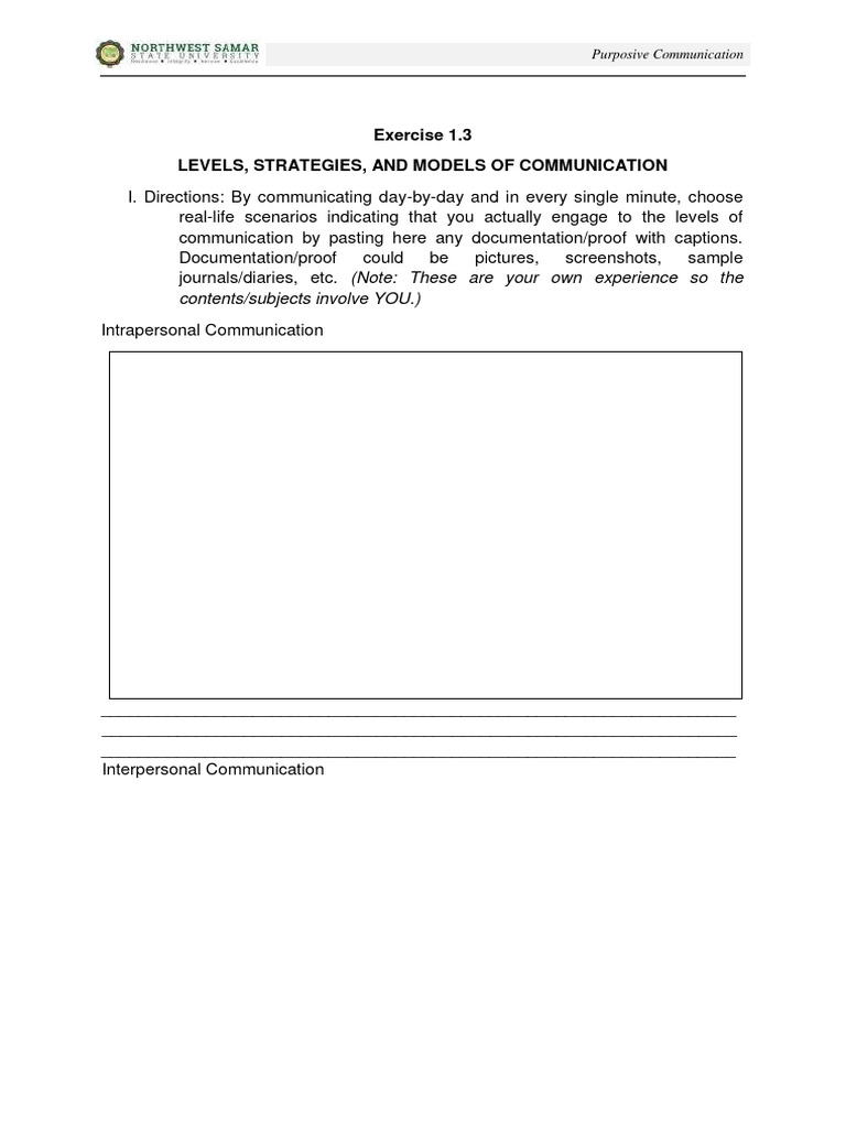 Exercise-1 3 - Updated | Download Free PDF | Communication
