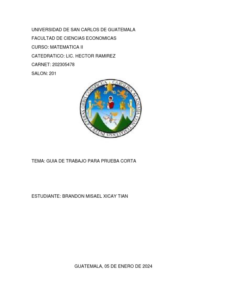 Glosario de Matemática II USAC | PDF | Función (Matemáticas) | Ecuación ...