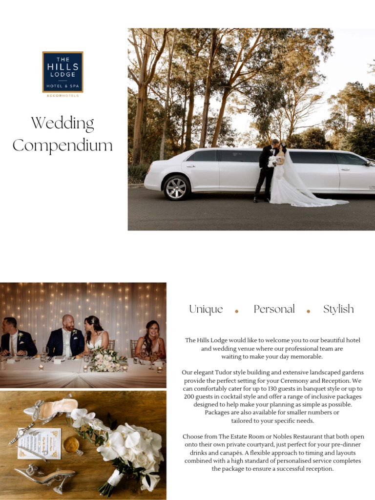 Wedding Packages Inclusive Hills Lodge Compressed | PDF | Drink | Meal