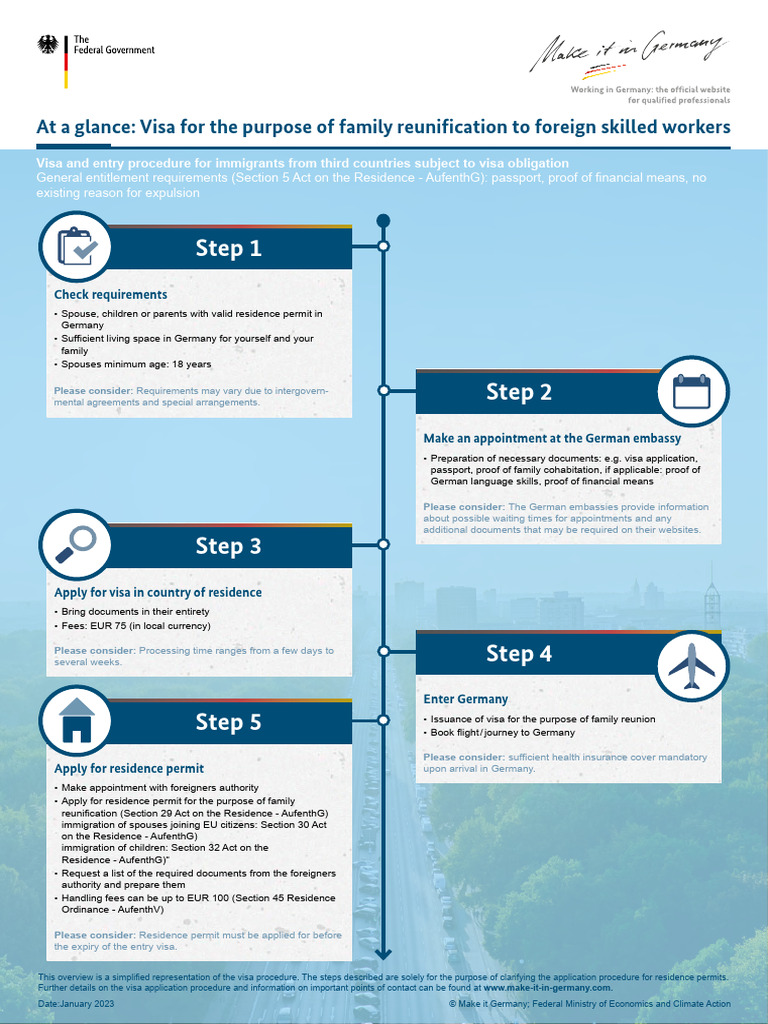 2023 Jan MiiG Visum Zum Familiennachzug en 01 | PDF | Travel Visa | Human Migration
