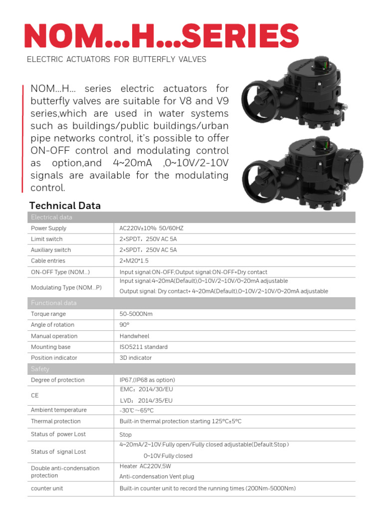 BFV Nom... H... en - Mot Valve v9 Nom - (Actuator Nom) - New | Download ...