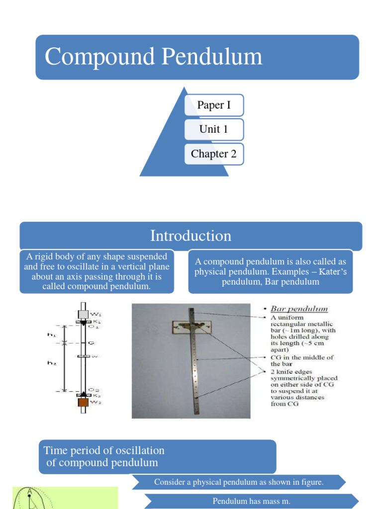 Compound-Pendulum-1 2 1-1 2 5 | PDF | Rotation Around A Fixed Axis | Pendulum