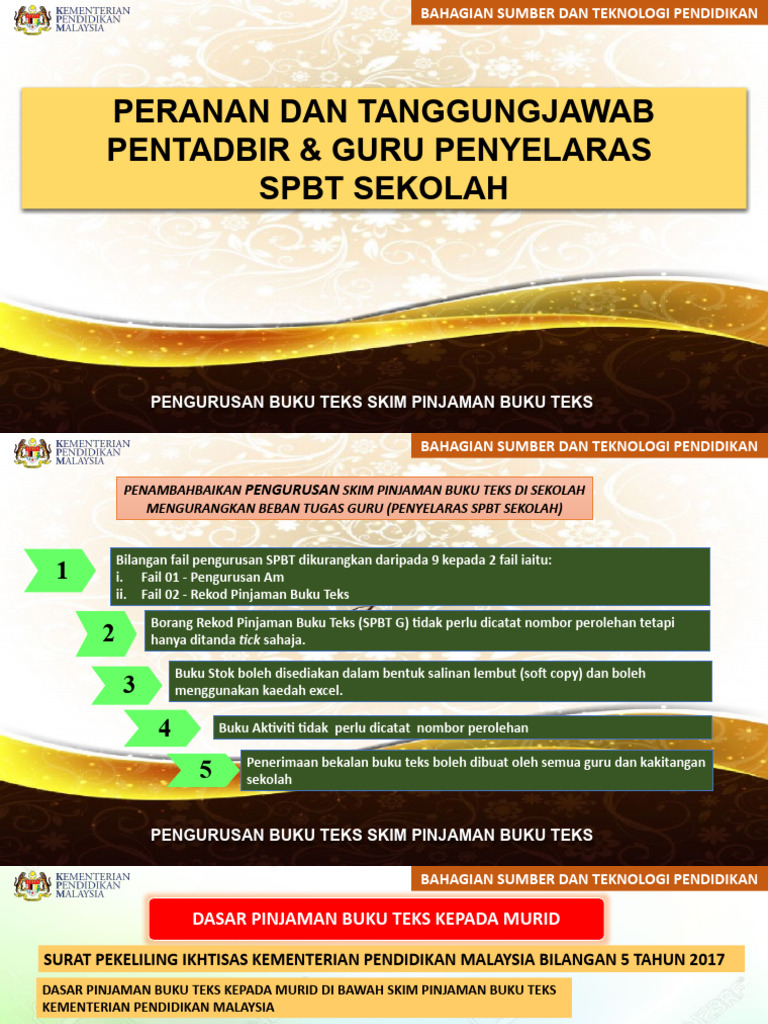 Peranan Dan Tanggungjawab Guru SPBT Di Sekolah | PDF