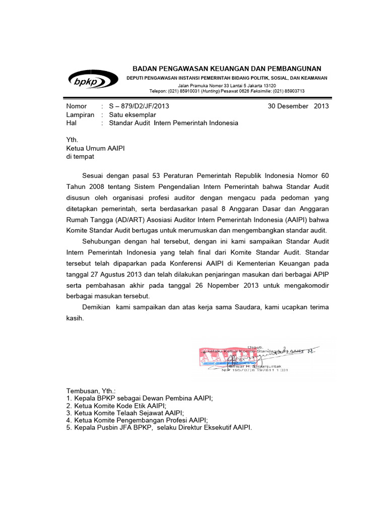 Standar Audit Intern Pemerintah Indonesia-AAIPI | PDF