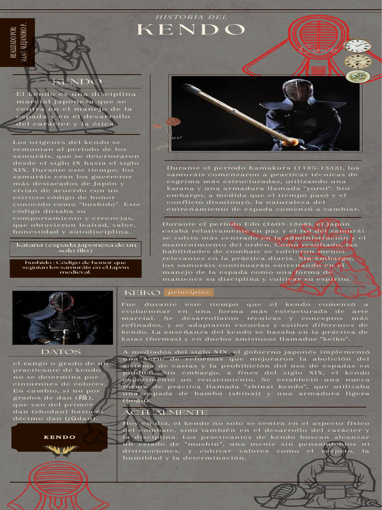 INFOGRAFIA KENDO | PDF | Samurai | Bushido