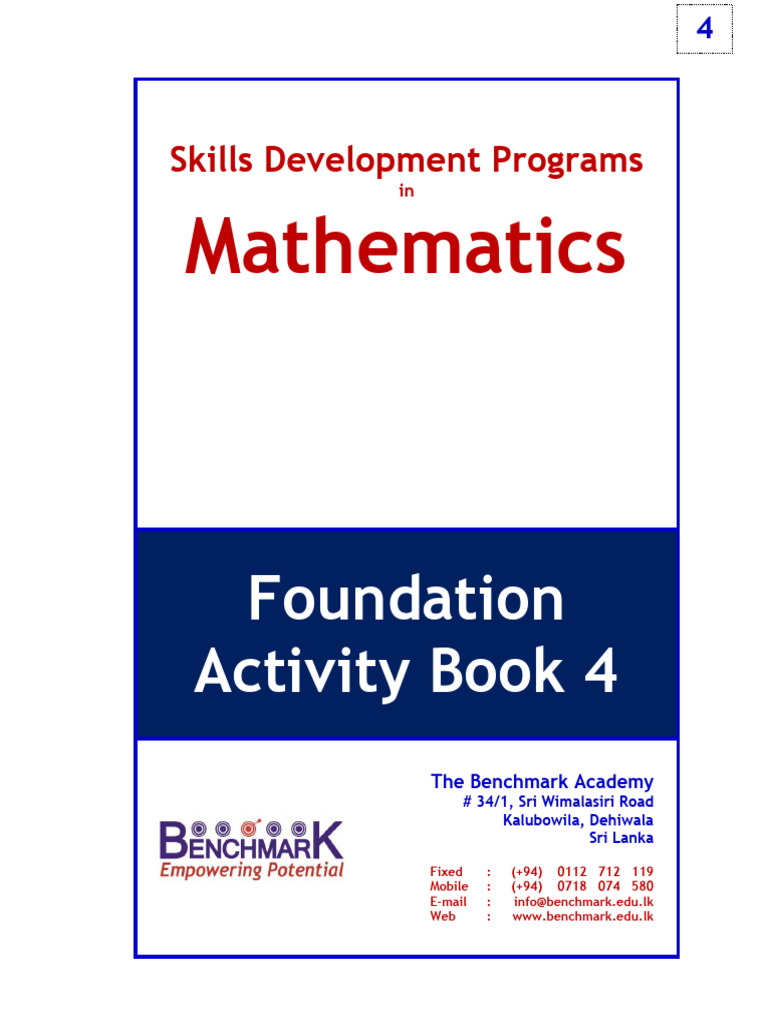 Mathematics Skills Development Program | PDF | Multiplication | Arithmetic