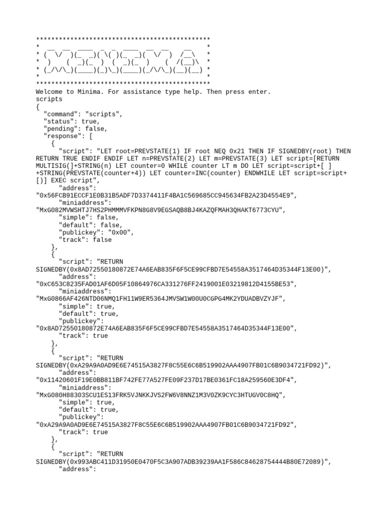MINIMA Addrs | PDF | Computer Programming