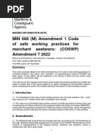 COSWP 2025 Amendments Summary | PDF