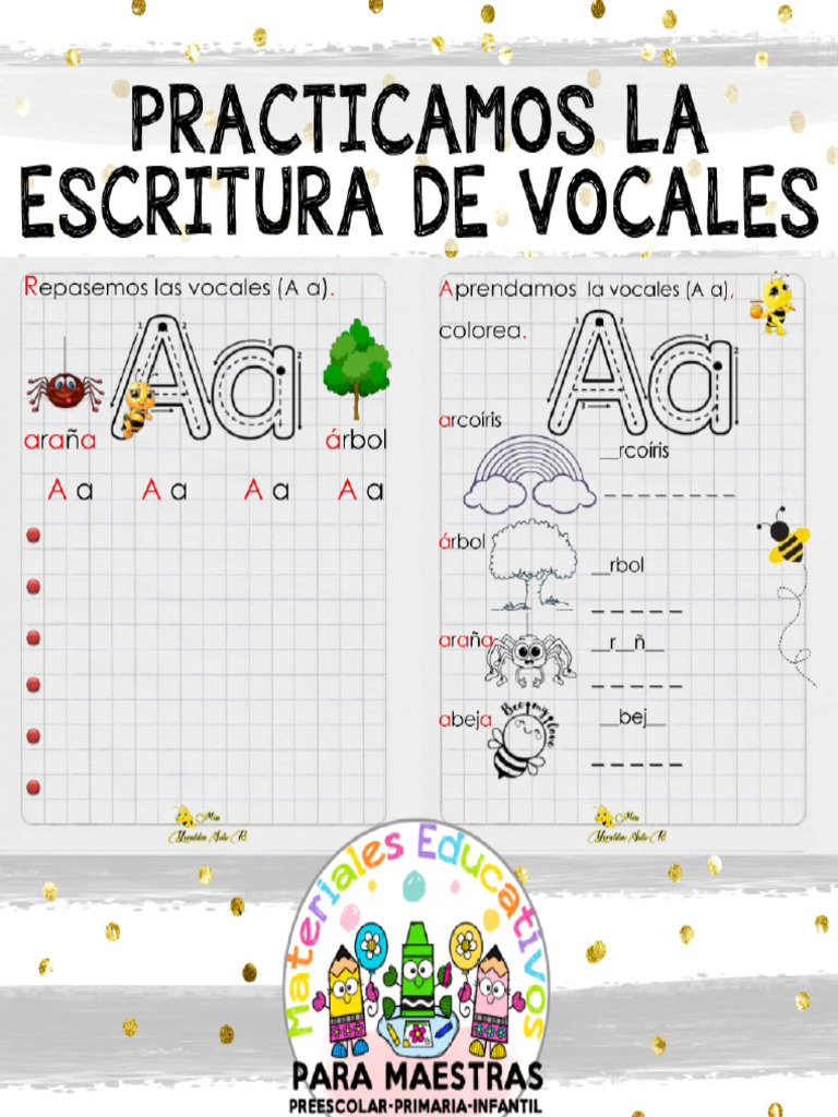 Fichas Para Practicar Las Vocales en Inicial y Preescolar Recopilado ...
