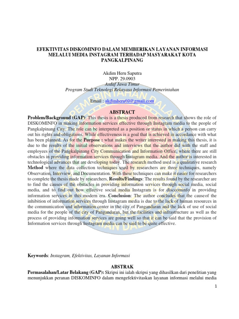 Revisi - G6 - Akdim Heru Saputra - 29.0903 - Peranan Diskominfo Dalam Mengefektivitaskan Layanan ...