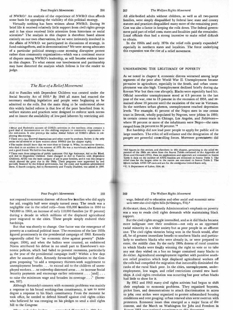 Analyzing Poor People's Movements | PDF